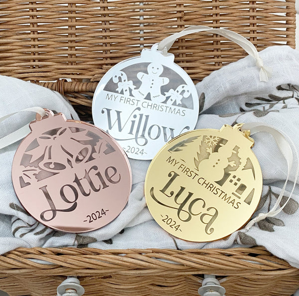 Personalised Christmas baubles - A Christmas Story Mirror – ONE.CHEW.THREE