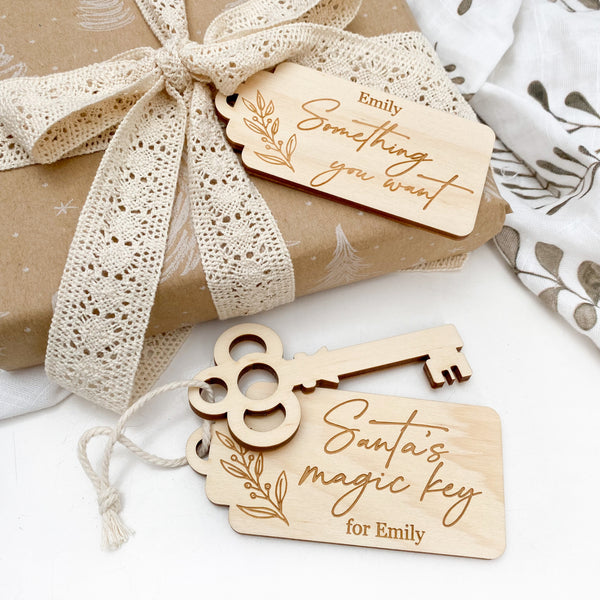 Personalised timber Santa's Magic Key – ONE.CHEW.THREE